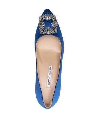 Manolo Blahnik Hangisi 90mm Pumps - Blue