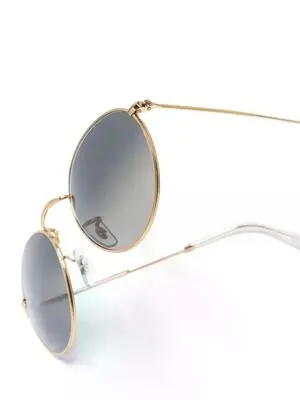 Ray-ban Metallic Round-frame Sunglasses - Gold