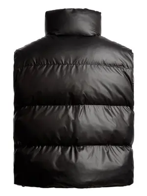 Bally Logo-patch High-neck Gilet - Black