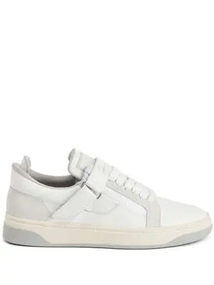GIUSEPPE ZANOTTI Touch-strap Double-zip Low-top Sneakers