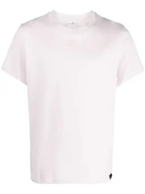 COURREGES Logo-embroidered Cotton T-shirt