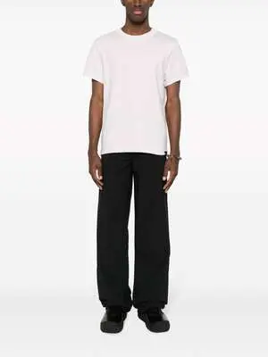 COURREGES Logo-embroidered Cotton T-shirt