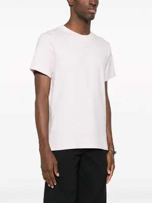 COURREGES Logo-embroidered Cotton T-shirt