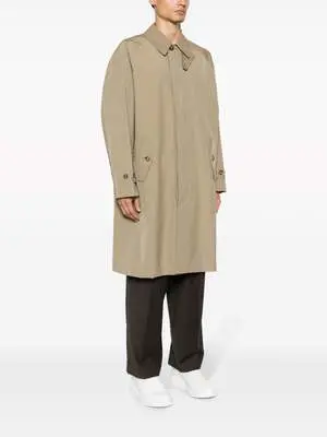 BARACUTA Concealed-fastening Cotton Trench Coat