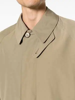 BARACUTA Concealed-fastening Cotton Trench Coat