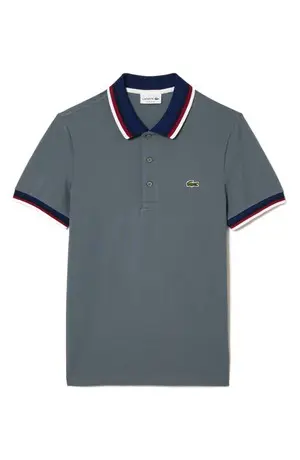 Lacoste Regular Fit Stretch Piqué Polo Nebuleuse
