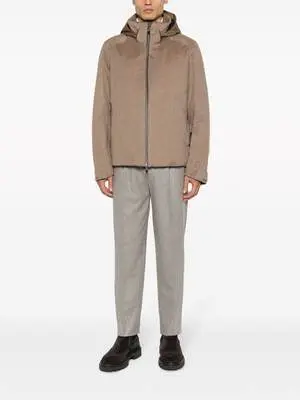 Sease Balma Hooded Cashmere Jacket - Brown