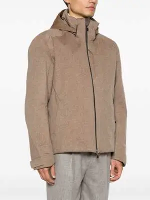 Sease Balma Hooded Cashmere Jacket - Brown