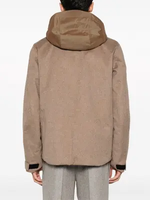 Sease Balma Hooded Cashmere Jacket - Brown