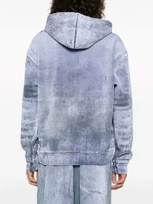 DIESEL® Tie-dye Cotton Hoodie - Blue