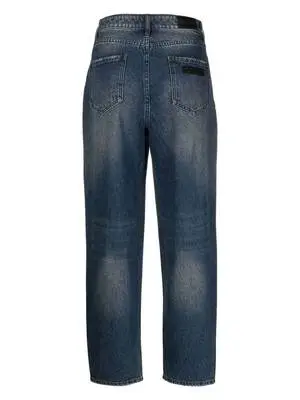 Armani Exchange Distressed Straight-leg Jeans