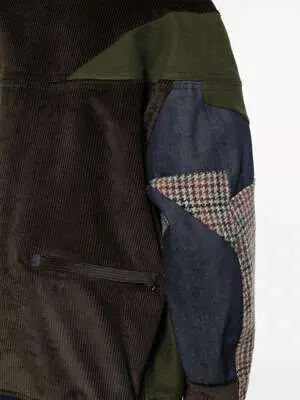 BARACUTA Patchwork-design Bomber Jacket