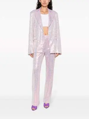 ROTATE BY BIRGER CHRISTENSEN Sequin-embellished Single-breasted Blazer
