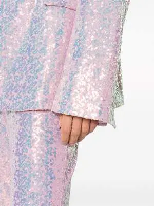 ROTATE BY BIRGER CHRISTENSEN Sequin-embellished Single-breasted Blazer