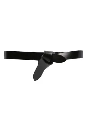 Isabel Marant Lecce Leather Belt - Black