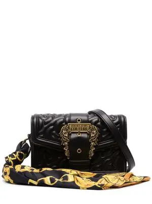 Versace Scarf-detail Shoulder Bag - Black