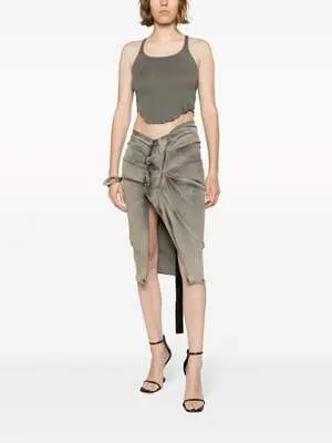 Rick Owens Edfu Front-slit Midi Skirt
