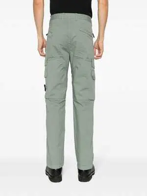 Stone Island Straight-leg Cargo Trousers - Green