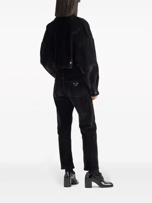 Prada Velvet Denim Blouson Jacket