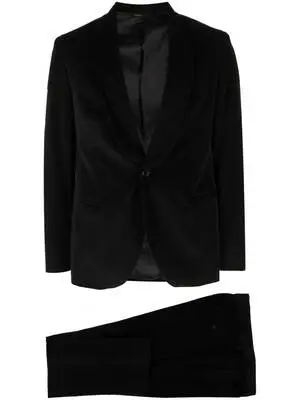 MANUEL RITZ Single-breasted Velvet Suit