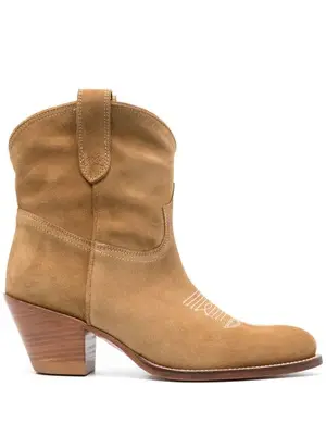 Ralph Lauren 60 Mm Suede Western Boots
