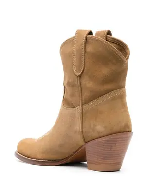Ralph Lauren 60 Mm Suede Western Boots