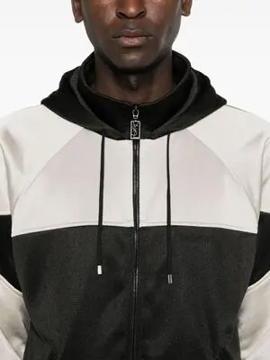 Saint Laurent Two-tone Panelled Hooded Jacket