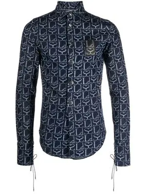 LUDOVIC DE SAINT SERNIN Monogram-print Shirt