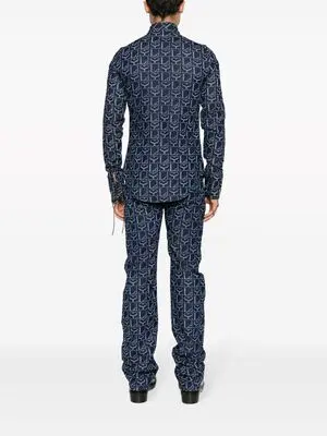 LUDOVIC DE SAINT SERNIN Monogram-print Shirt