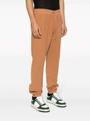 Saint Laurent Drawstring-waistband Cotton Track Pants - Neutrals