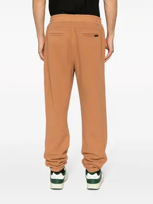 Saint Laurent Drawstring-waistband Cotton Track Pants - Neutrals