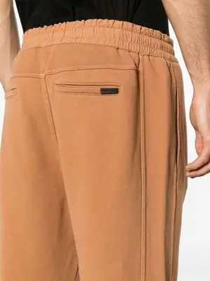 Saint Laurent Drawstring-waistband Cotton Track Pants - Neutrals