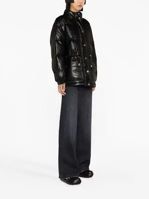 Michael Kors Faux-leather Puffer Jacket
