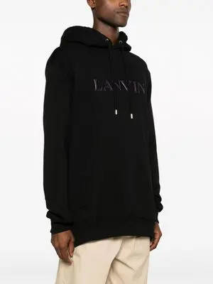 LANVIN Logo-appliqué Cotton Hoodie