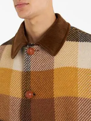 Etro Check-pattern Wool Coat