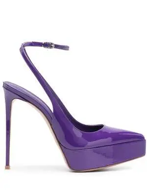 LE SILLA Uma 130mm Patent Pumps - Purple