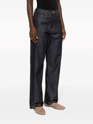 TOTEME Twisted Seam Straight-leg Jeans - Blue