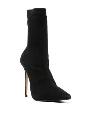 LE SILLA Eva 115mm Pointed-toe Boots - Black