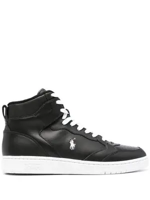 Polo Ralph Lauren Logo-embroidered High-top Sneakers
