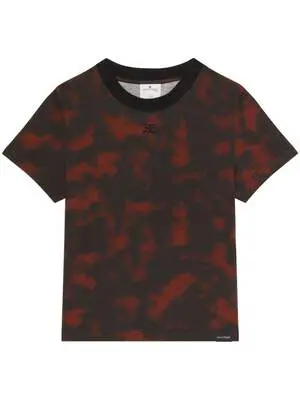 COURREGES Tortoiseshell-effect Cotton T-shirt