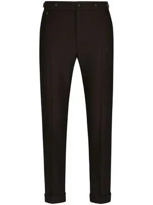 Dolce & Gabbana Pressed-crease Tailored Trousers - Black