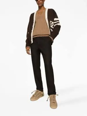 Dolce & Gabbana Pressed-crease Tailored Trousers - Black