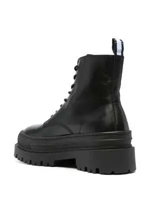 Tommy Hilfiger Foxing Lace-up Leather Boots