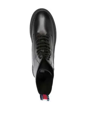 Tommy Hilfiger Foxing Lace-up Leather Boots