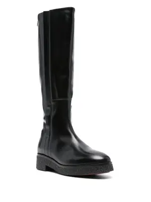Tommy Hilfiger Round-toe Leather Boots