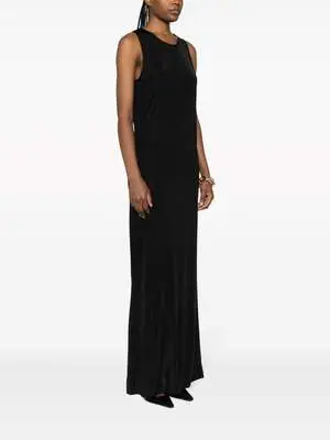 Saint Laurent Sleeveless High-shine Jersey Dress