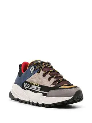 Dsquared2 Panelled Leather Sneakers - Grey