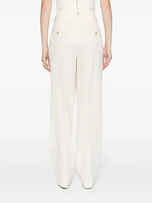 Zimmermann Luminosity Pinstriped Tailored Trousers - Neutrals