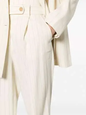 Zimmermann Luminosity Pinstriped Tailored Trousers - Neutrals
