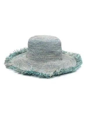 MADE FOR A WOMAN Chapeau 9101 Straw Sun Hat - Blue